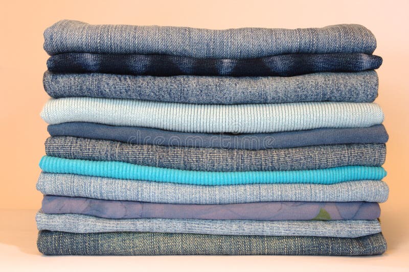 Folded clothes stock photo. Image of clothing, group - 132678530