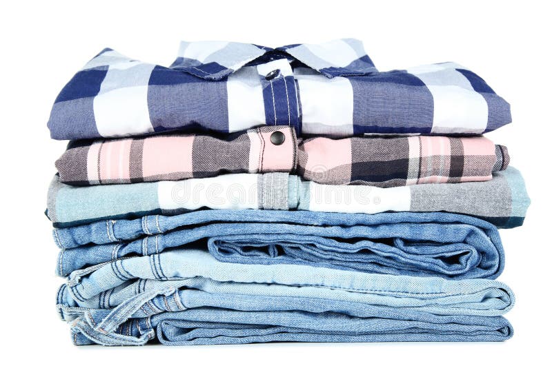 Folded clothes stock photo. Image of group, casual, object - 132678532