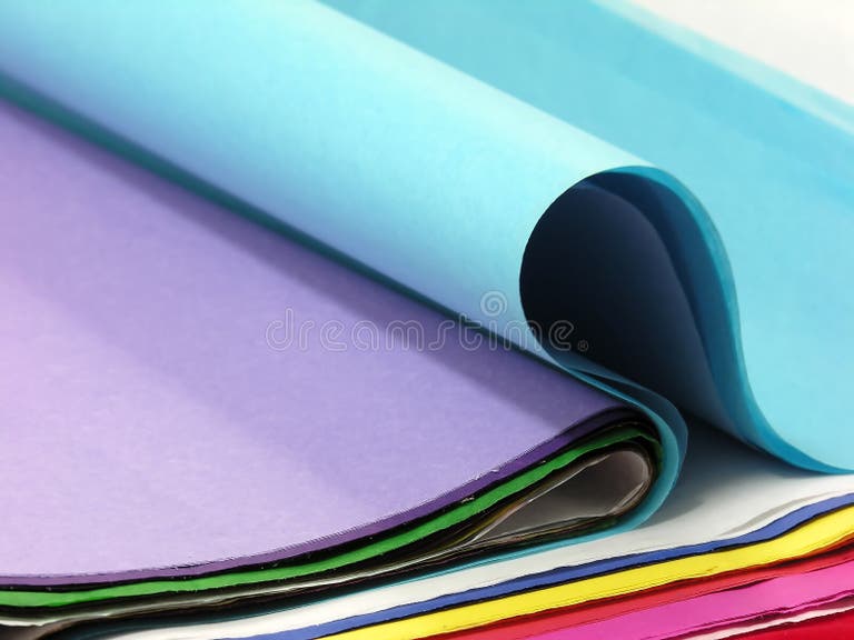 Folded Colored Paper stock image. Image of purple, sheets - 1785511