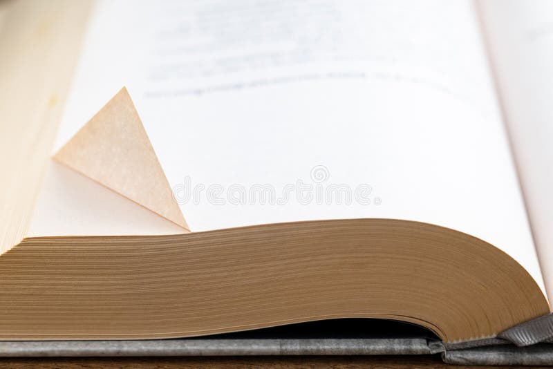 Folded Corner Page Bookmark Dog Ear Stock Photos - Free & Royalty-Free ...