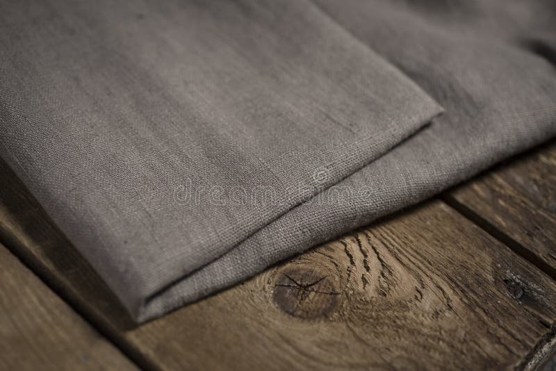 Folded Dark Grey Linen stock image. Image of tablecloth - 70266455