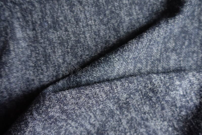 Folded Heather Blue Woolen Fabric from Above Stock Image - Image of ...
