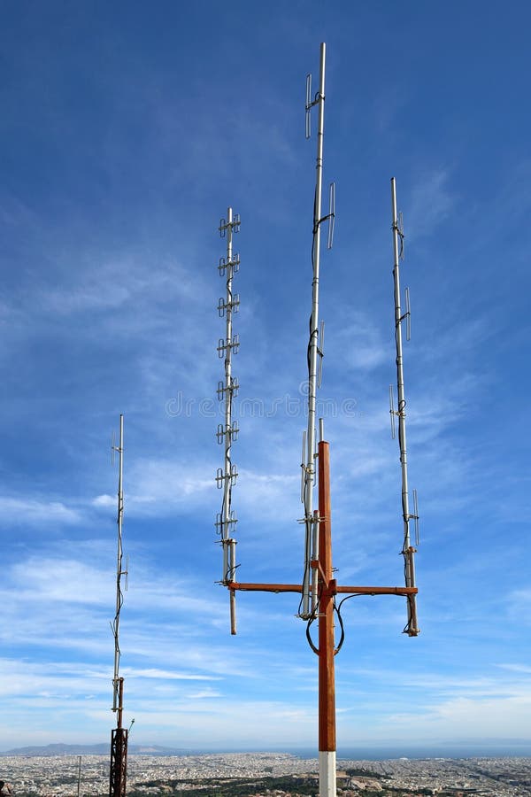 Antennas Communication stock photo. Image of aerial - 131842566