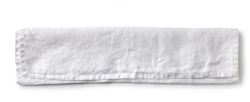 Folded Fabric Cotton Serviette Stock Image - Image of napkin, vintage ...