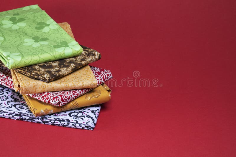 Folded Fabric for Crafting Projects Stock Photo - Image of cotton ...