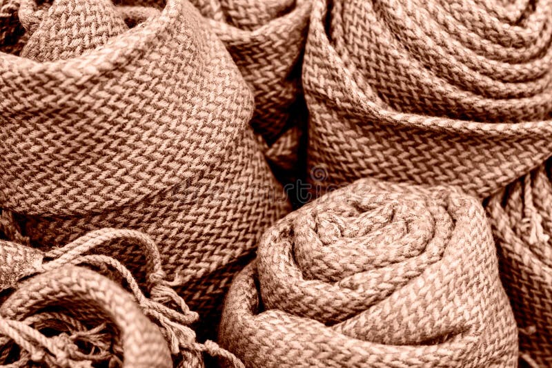 Folded Fabric Cotton Serviette Stock Image - Image of napkin, vintage ...