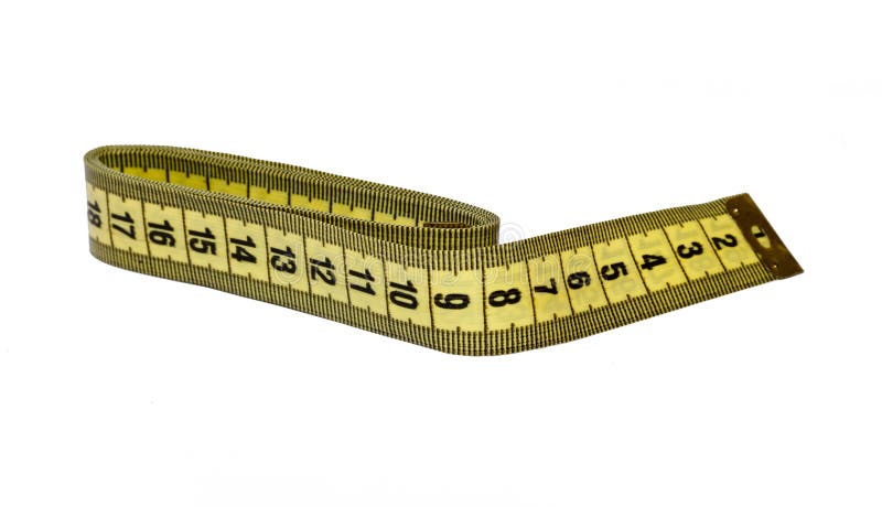 Folded Flexible Measuring Tape Stock Photo - Image of size, figure ...
