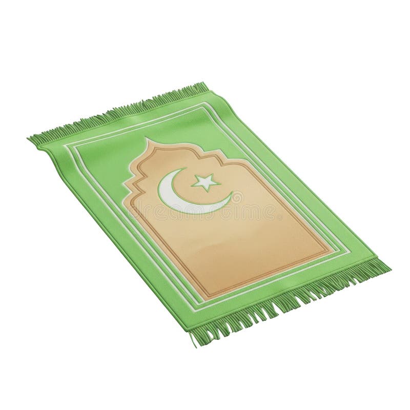 Green Islamic Prayer Mat Stock Illustrations – 340 Green Islamic Prayer ...