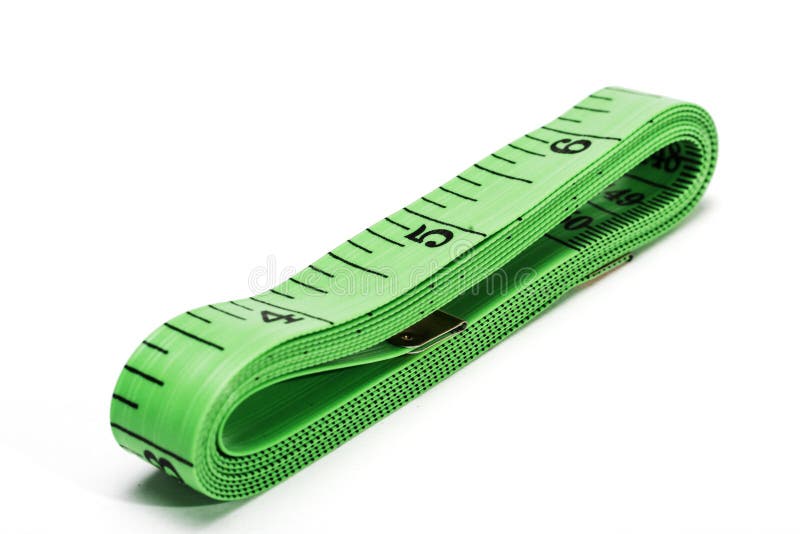 Folded Green Measuring Tape Stock Image - Image of white, nobody: 21927569
