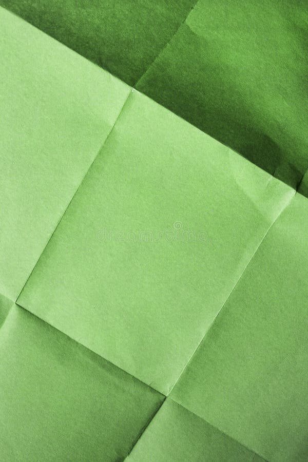 Folded green paper stock photo. Image of abstract, detail - 78873910