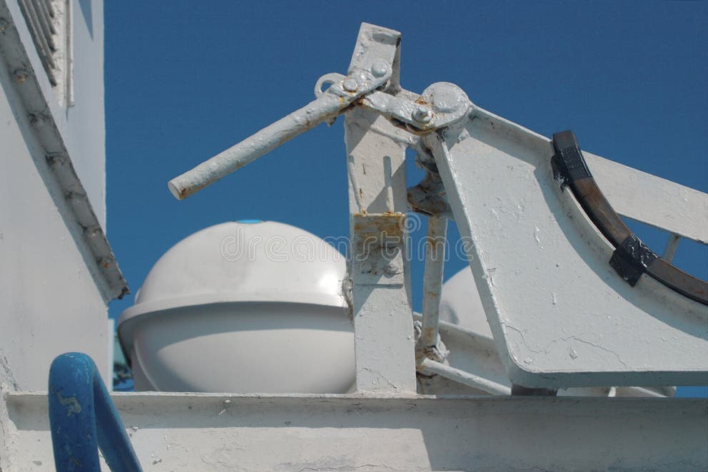 Folded Life Raft on the Deck of the Ship Stock Image - Image of ...