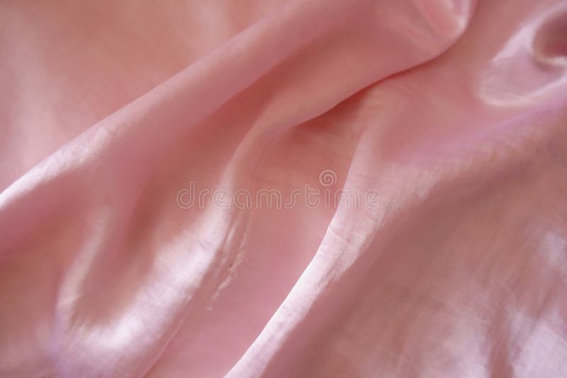 Folded Light Pink Satin Fabric Stock Image - Image of glossy, shiny ...