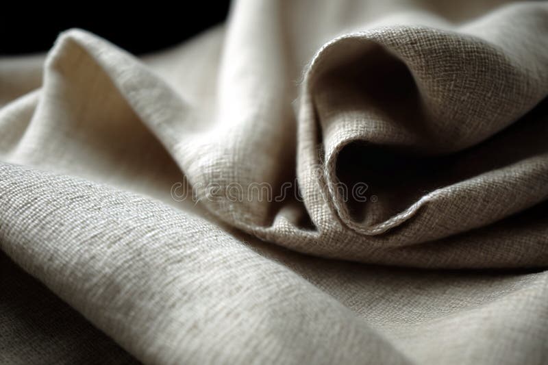 Folded Linen Textured Background. Stock Illustration - Illustration of ...