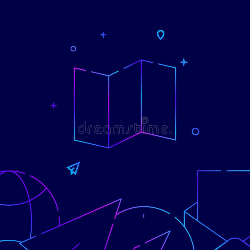 Blue Folded Map Stock Illustrations – 3,462 Blue Folded Map Stock ...