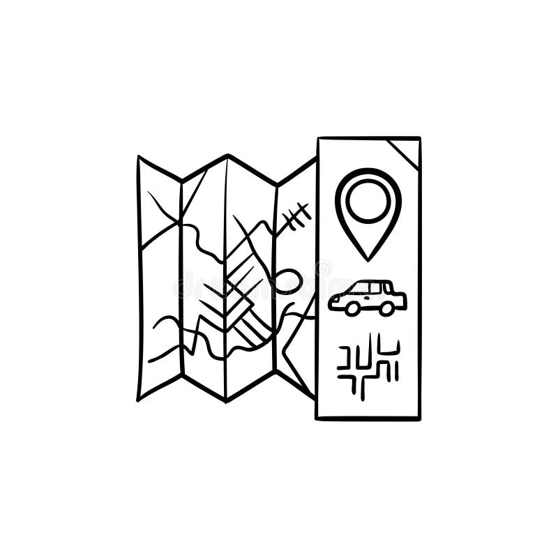 Hand Drawn Route Map Stock Illustrations – 1,012 Hand Drawn Route Map ...