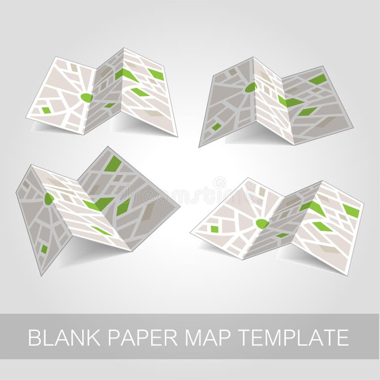 Folded Map Template Stock Illustrations – 1,857 Folded Map Template ...