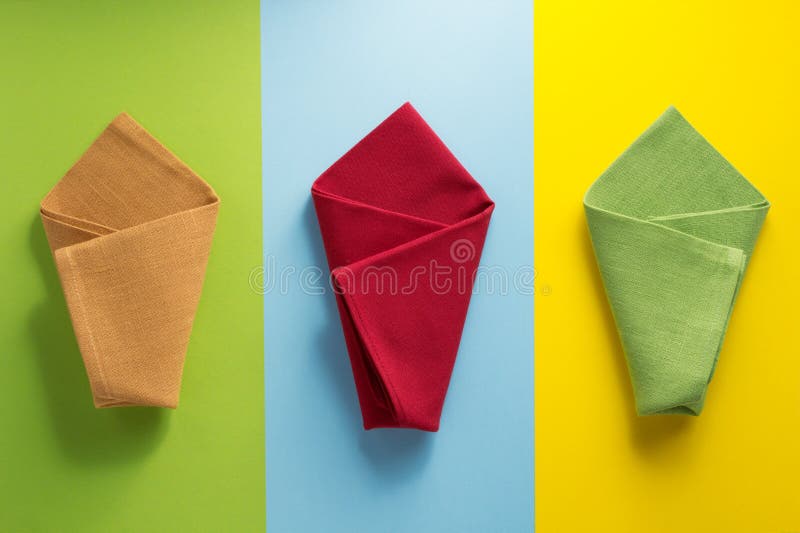 Folded Napkin at Abstract Background Stock Photo - Image of abstract ...