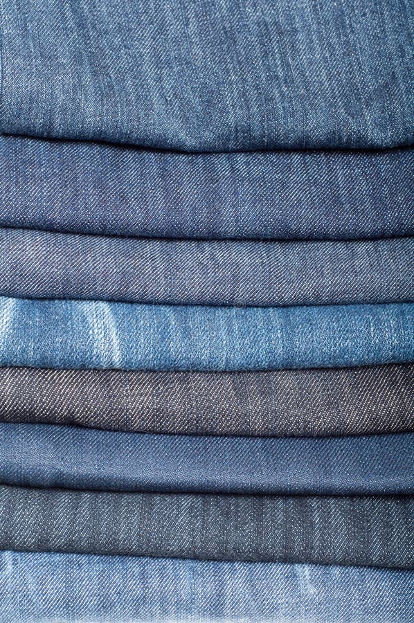 Folded New Blue Jeans stock photo. Image of folded, clothing - 11810672