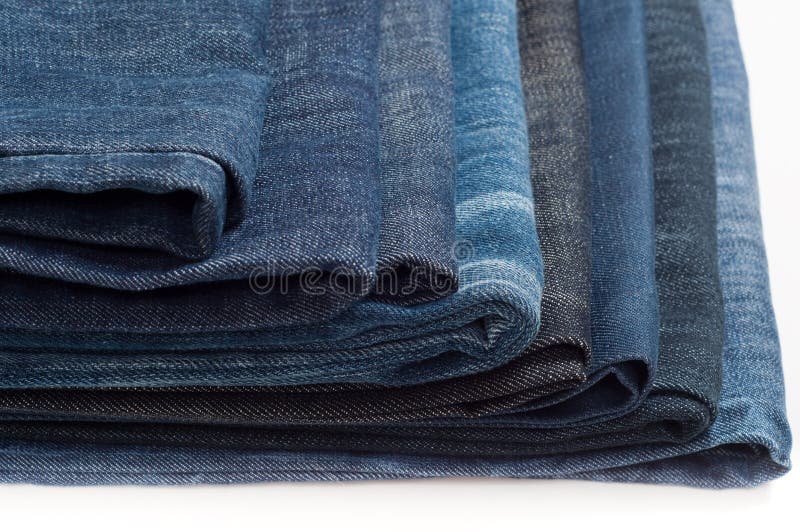 Folded New Blue Jeans stock photo. Image of folded, clothing - 11810672