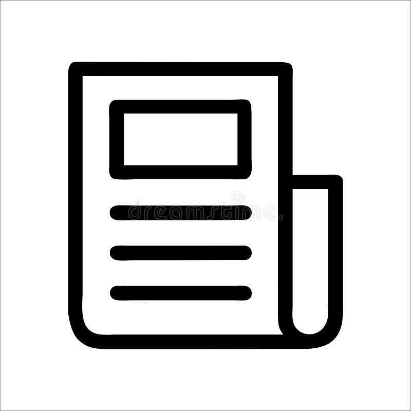 Folded daily Newspaper with Headlines on Front Page Stock Vector ...