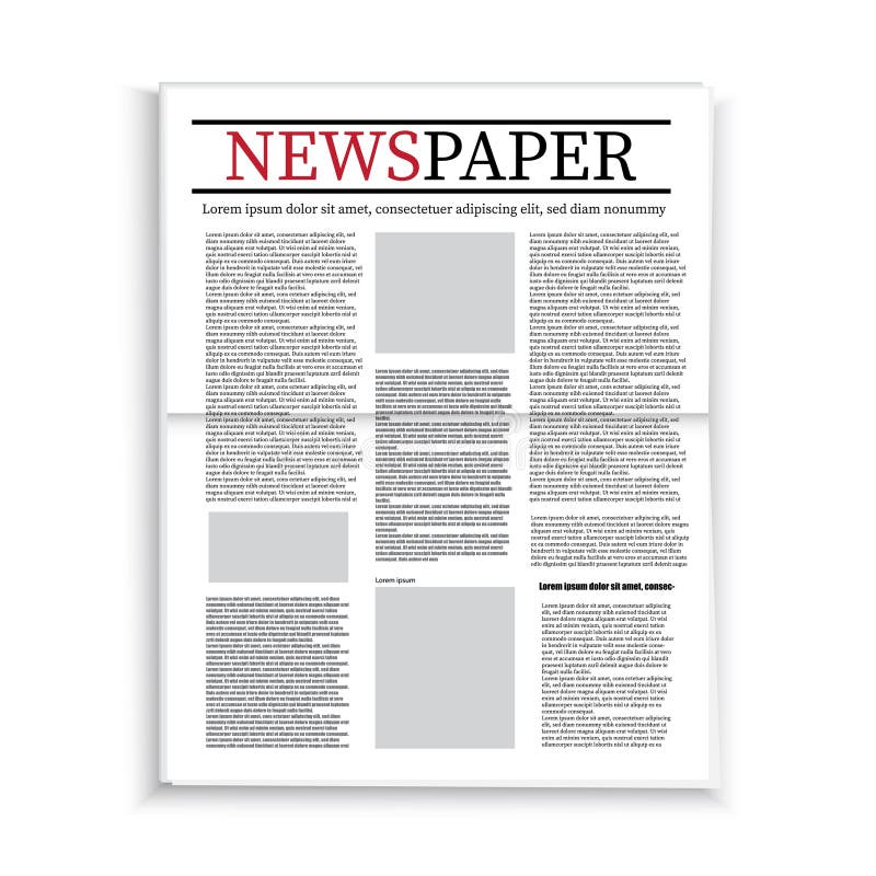 Headline Newspaper Template Stock Illustrations – 3,963 Headline ...