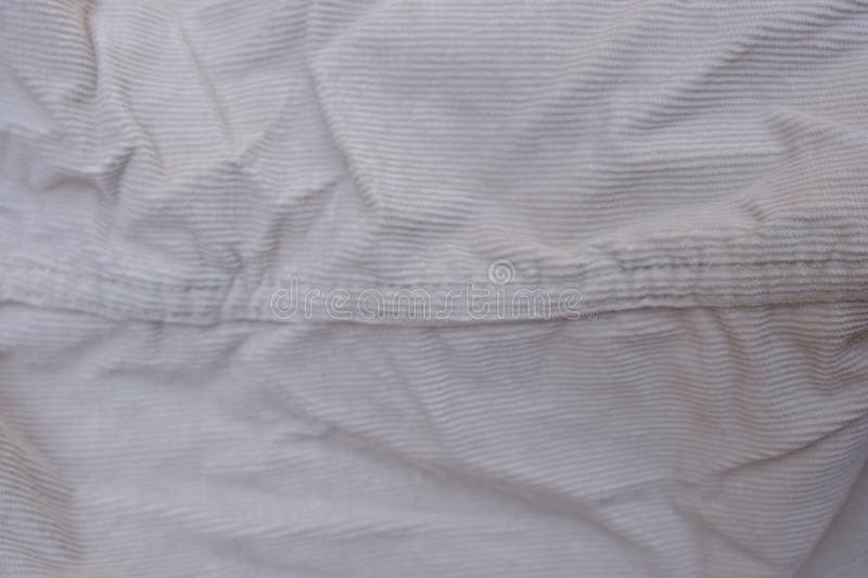 Folded Off White Denim Shirt Fabric Texture Close Up Background Stock ...