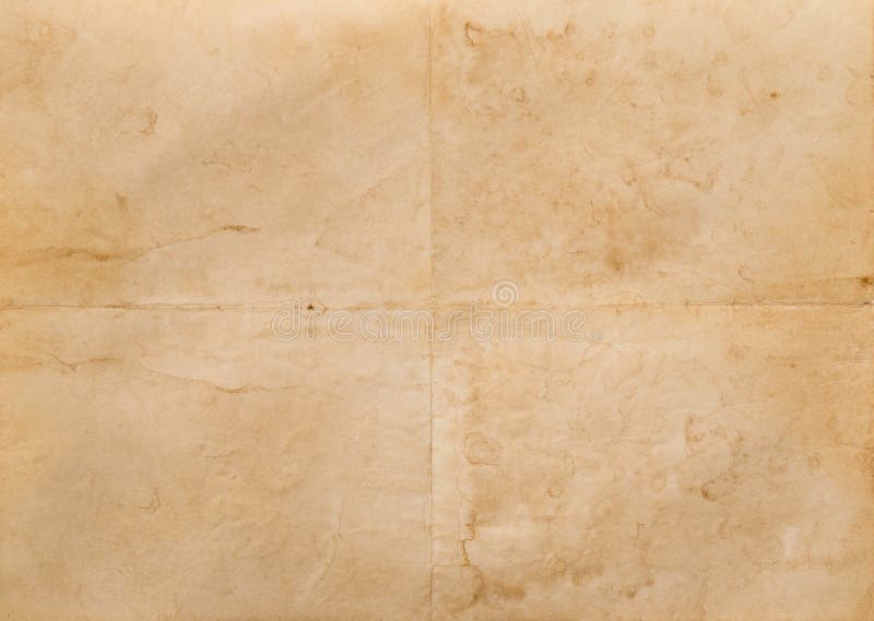 Folded old paper stock photo. Image of brown, grunge - 82855598