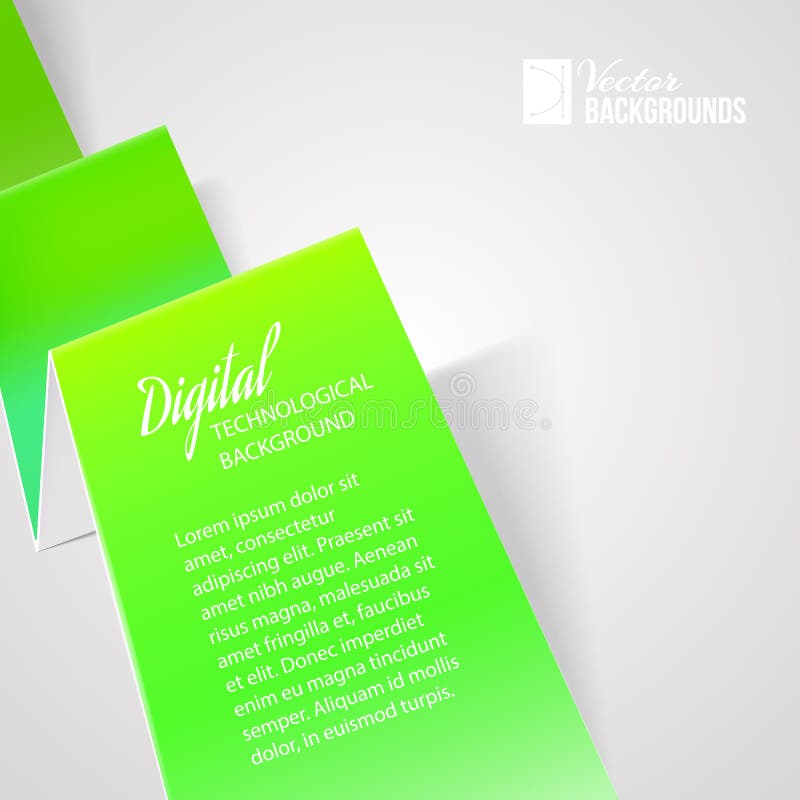 Folded origami paper. stock vector. Illustration of paper - 43490860