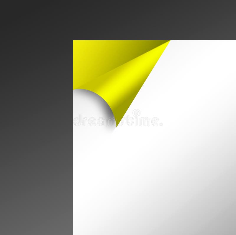 Black Corner Folded Paper Stock Illustrations – 490 Black Corner Folded ...