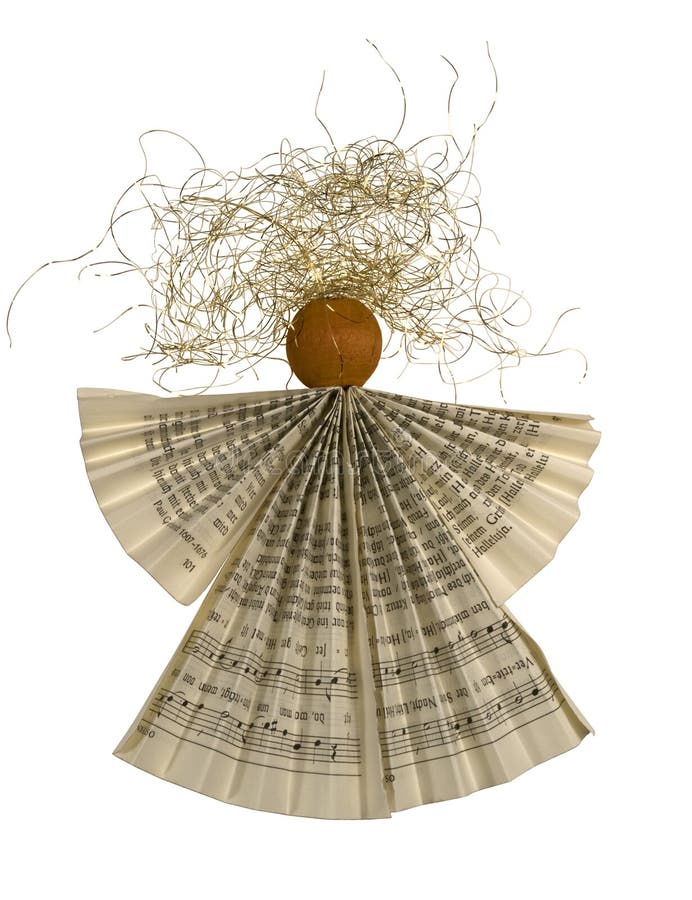 Folded paper angel stock photo. Image of painting, decoration - 23181764