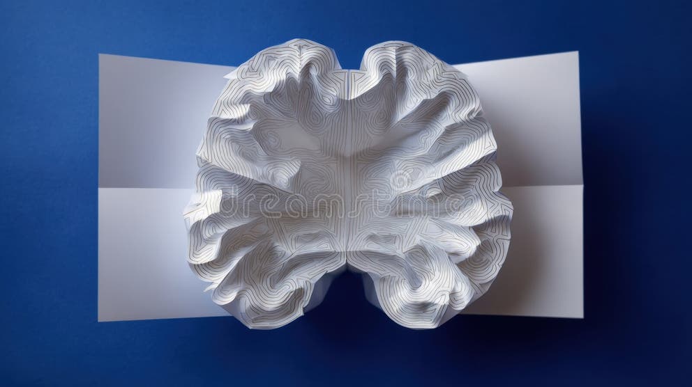 Folded Paper Brain Reveals Intricate Pathways in an Artistic Display of ...