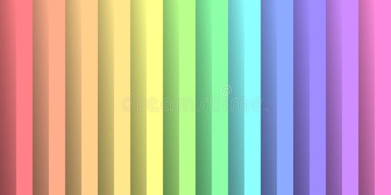 Folded Paper in Colors of Rainbow Spectrum. with Shadow Effect Stock ...