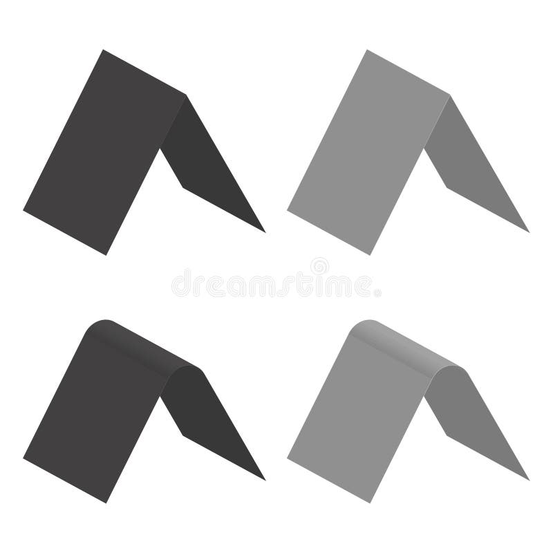 Folded Paper Figure. Origami Vector Shape. Angle Bend Concept. Graphic ...