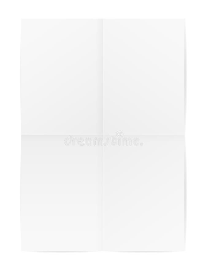 Folded paper stock vector. Illustration of wrinkle, vector - 110697227
