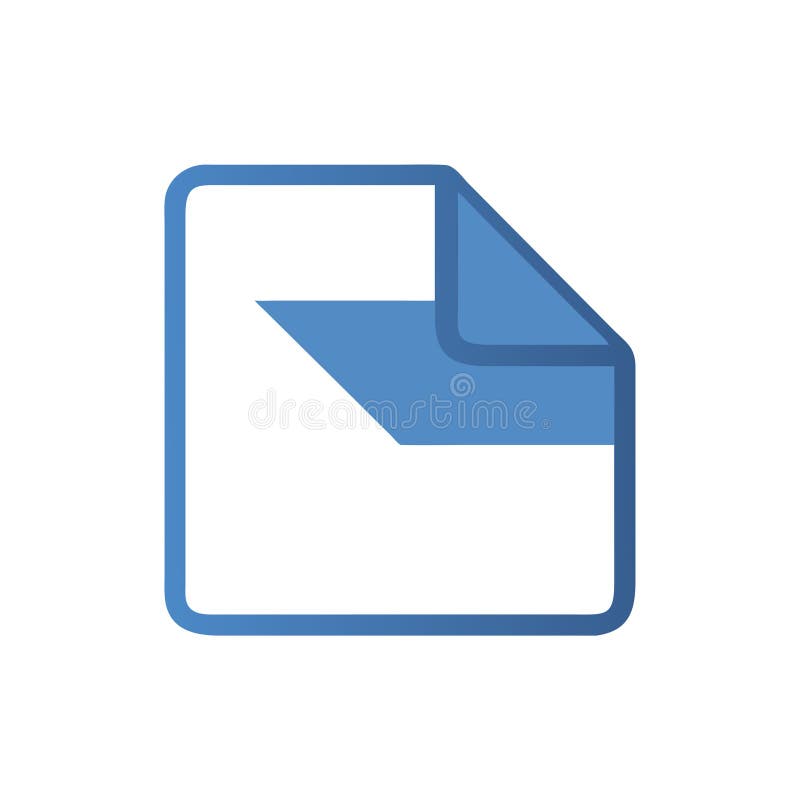 Folded Paper Icon for Crafts Stock Vector - Illustration of folded ...