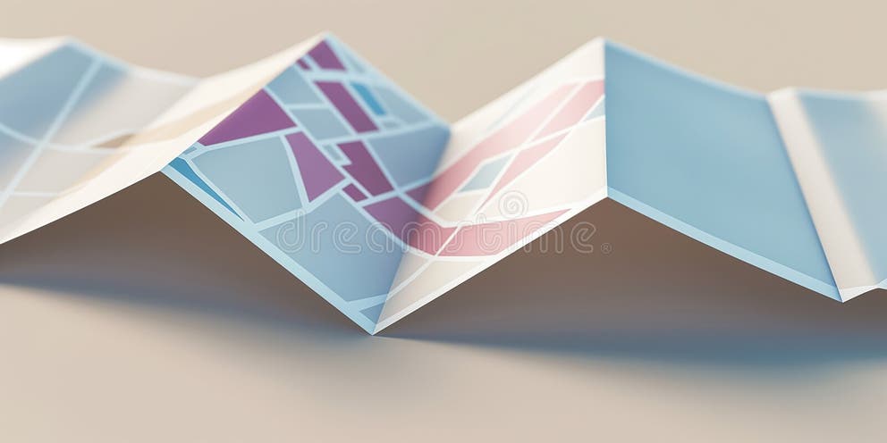 Folded Map Mockup Stock Illustrations – 727 Folded Map Mockup Stock ...