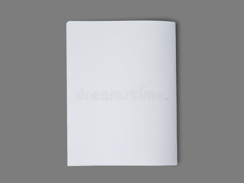 Folded Paper Mock Up, Blank Empty Copy Space White Paper Stock Photo ...
