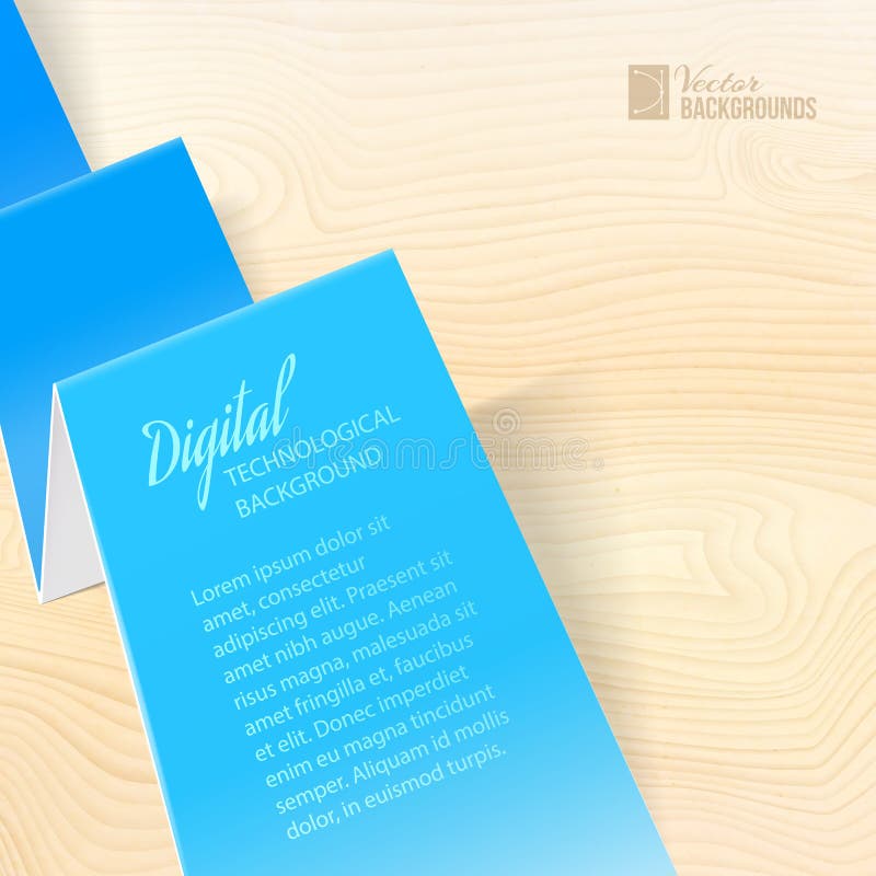 Folded paper. stock vector. Illustration of business - 43490803