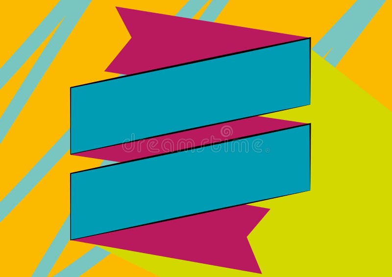 Folded Paper Sash Drawing in Zigzag Pattern. Folding Cardboard Bookmark ...