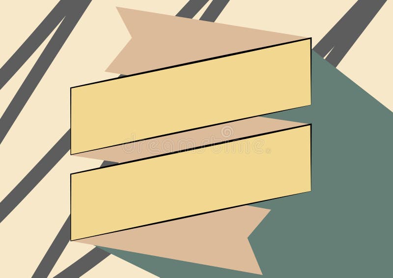 Folded Paper Sash Drawing in Zigzag Pattern. Folding Cardboard Bookmark ...