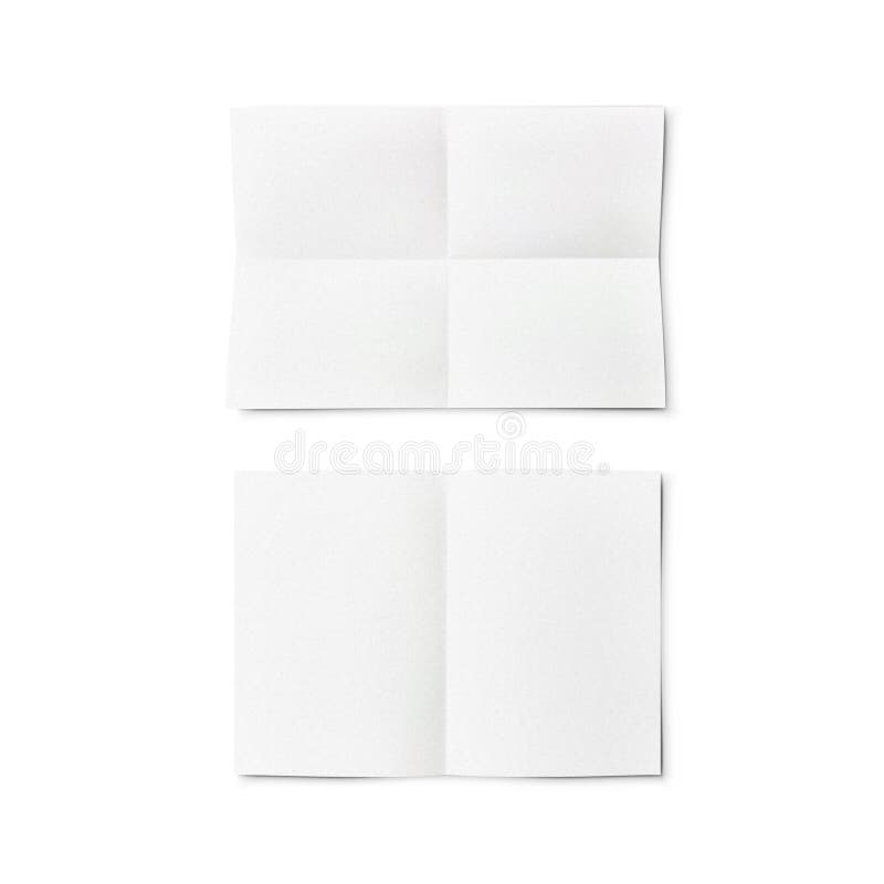 Folded Paper Sheet Note with Transparent Shadow Stock Illustration ...