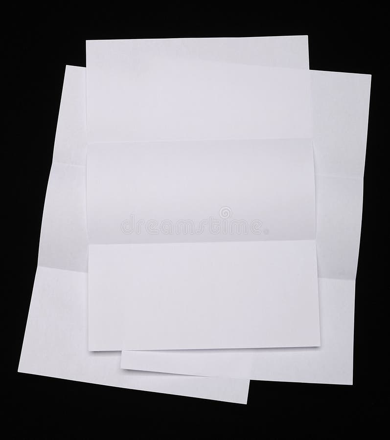 Folded Blank Paper stock photo. Image of shadow, textured - 21449926