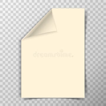 Paper Sheet Transparent Background Stock Illustrations – 18,282 Paper ...