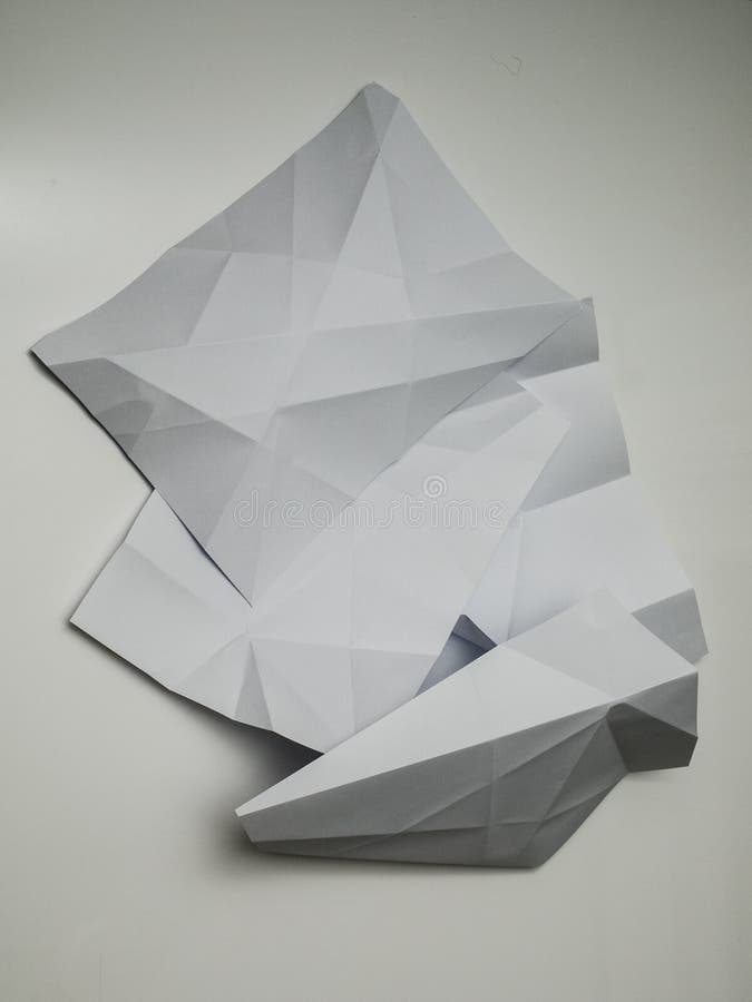 Folded paper stock photo. Image of visual, paper, chiaroscuro - 34680930