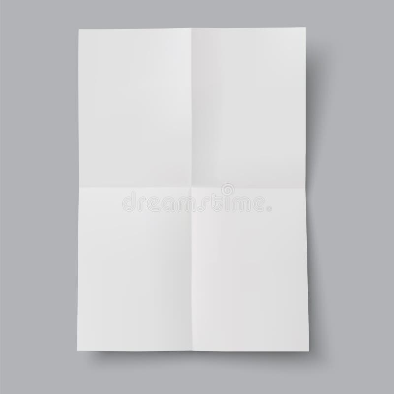 Folded paper stock vector. Illustration of shadow, paper - 44597329