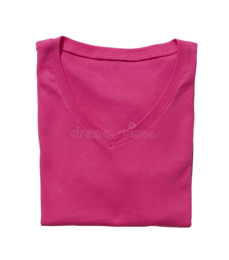 Folded Rose T-shirt Isolated Stock Image - Image of clothing, textile ...