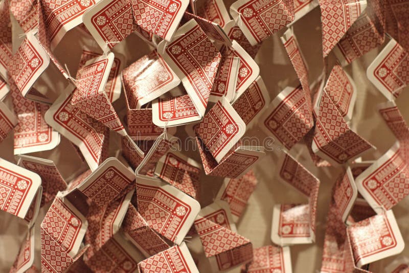 Folded playing cards stock image. Image of cord, playing - 61727865