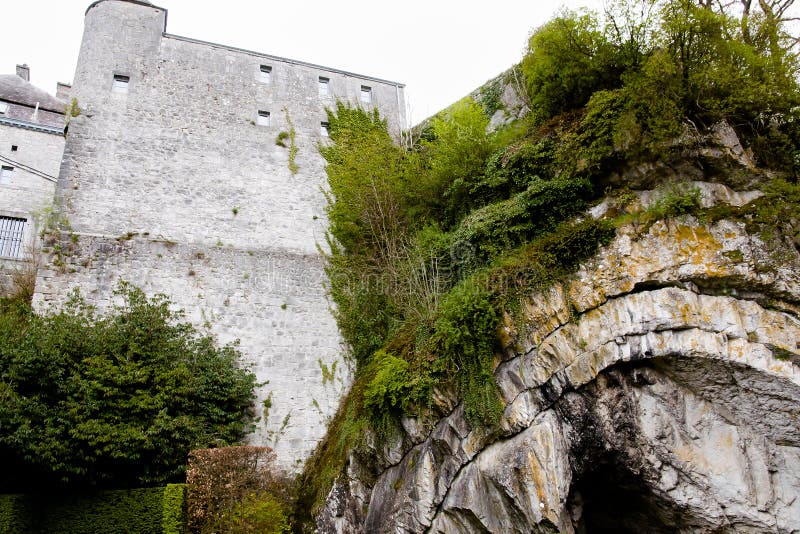 Folded Sedimentary Rock - Durbuy - Belgium Stock Image - Image of ...