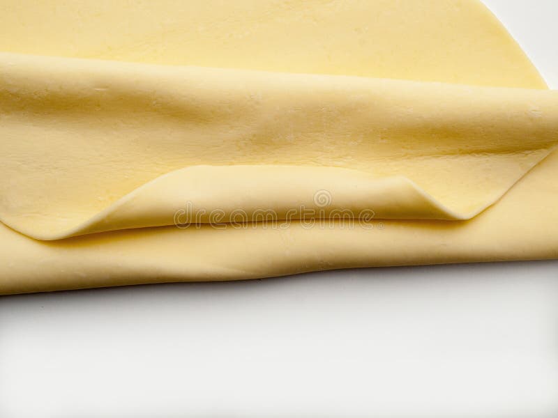 Folded Sheet of Italian Pasta To Make Pizzas Stock Photo - Image of ...