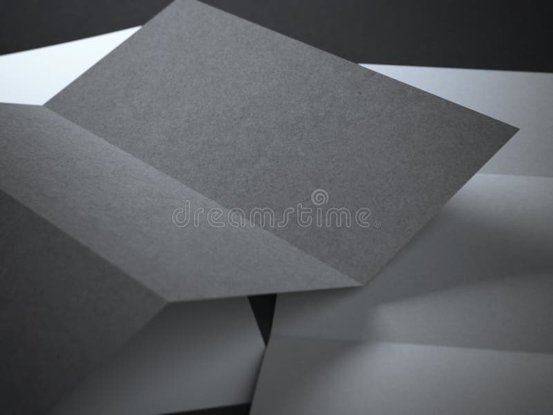Folded sheet of paper stock image. Image of advanced - 58405747